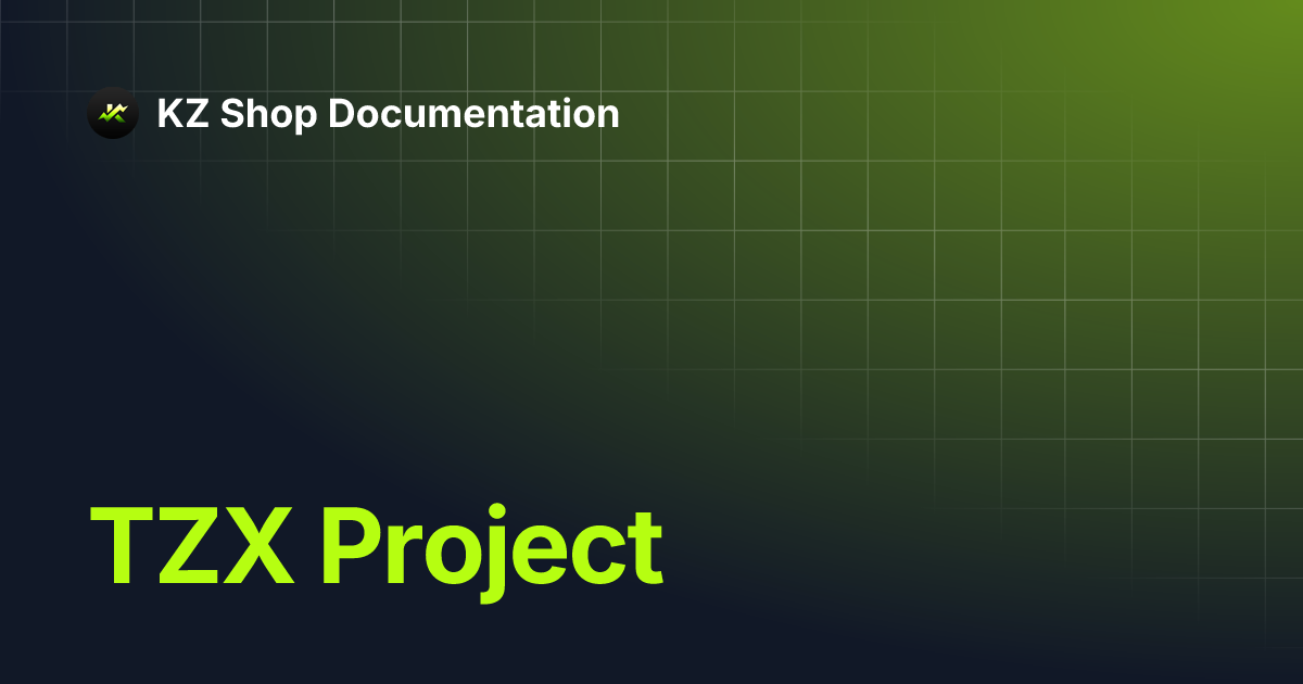 TZX Project | KZ Shop Documentation